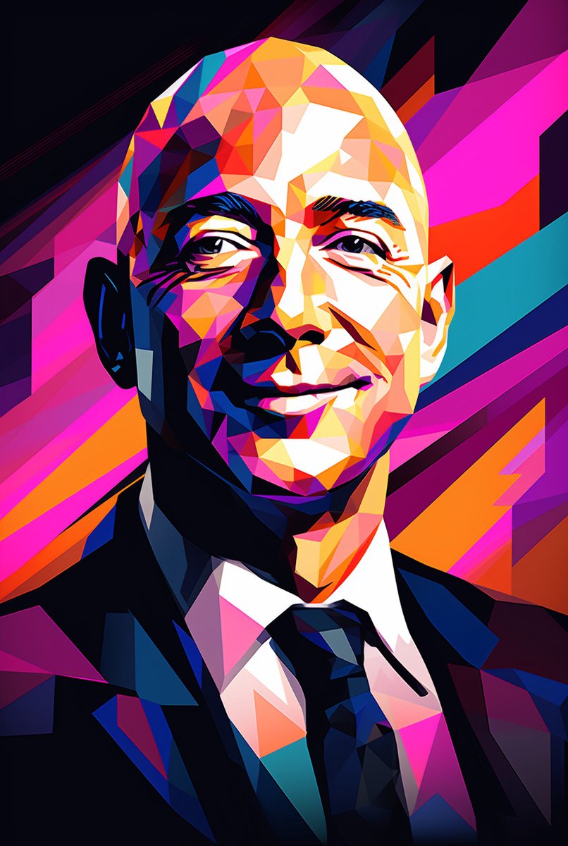 Jeff Bezos Poster | Amazon Poster | CEO Poster | Poster Bezos | Pop Art ...