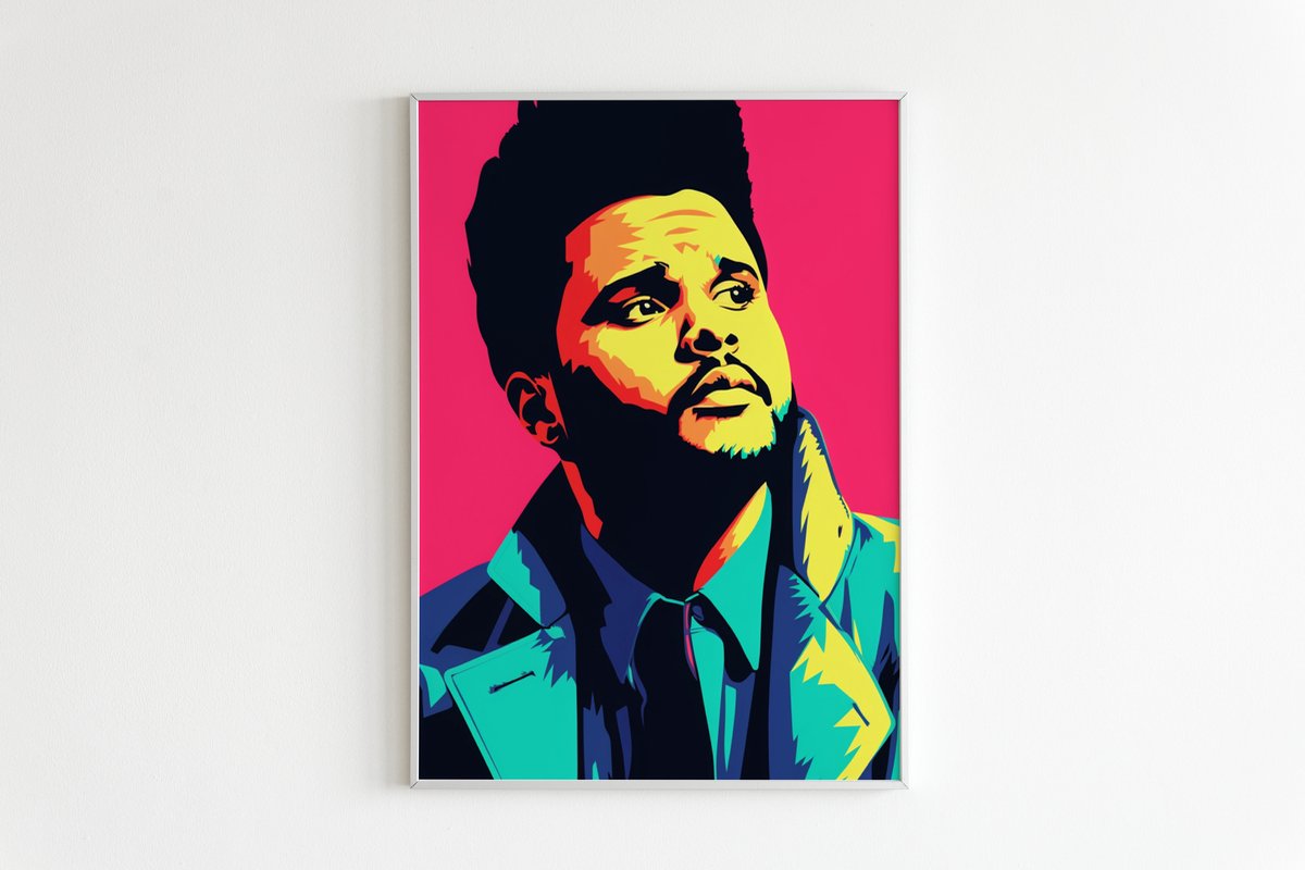 The Weeknd Poster | Pop Art | The Weekend | Poster The Weeknd | Zanger ...