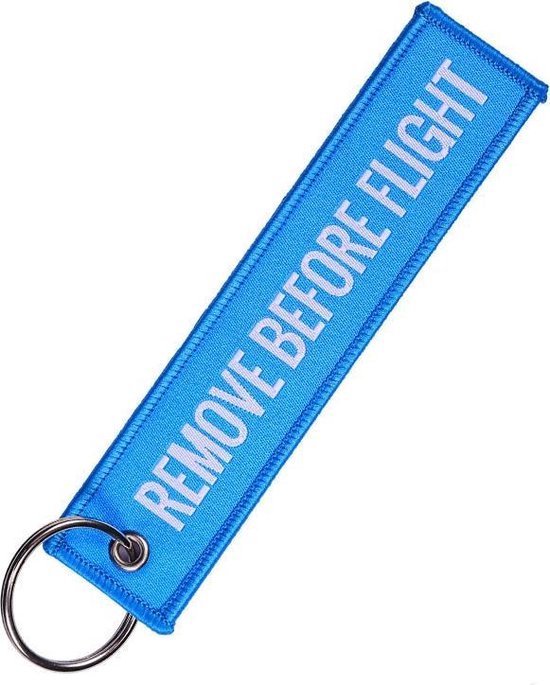 Sleutelhanger Remove Before Flight I Blauw | bol.com