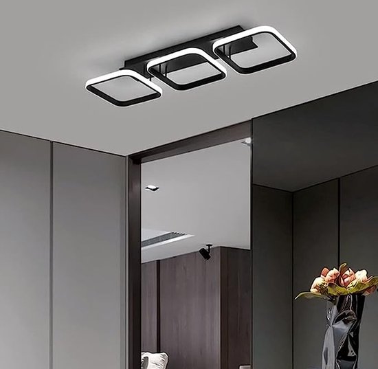 Led-plafondlamp 3 rechthoeken modern - Scandinavische stijl ...
