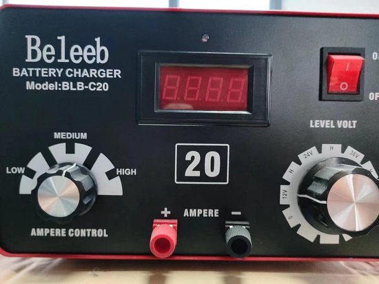 Hugoome Beleeb Serie C20 Acculader, autoaccu, oplader, 12 V, 24 V, 36 V ...