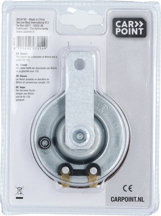 Carpoint Claxon Toeter 12V 102dB ø90mm | bol