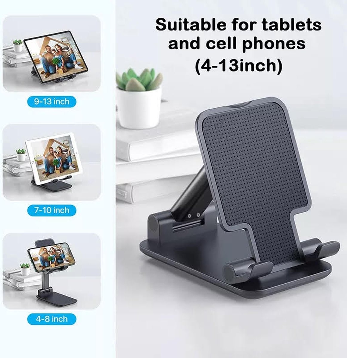 telefoon tablethouder opvouwbaar en verstelbaar | bol.com