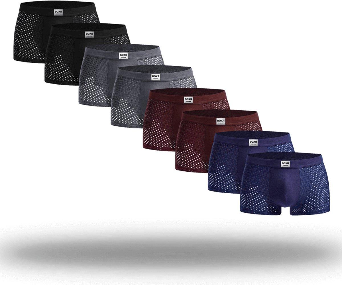 BOXR Underwear - Bamboo Boxershort Heren - 8-Pack - XXL - Onderbroeken Heren - Bamboe... | bol.com