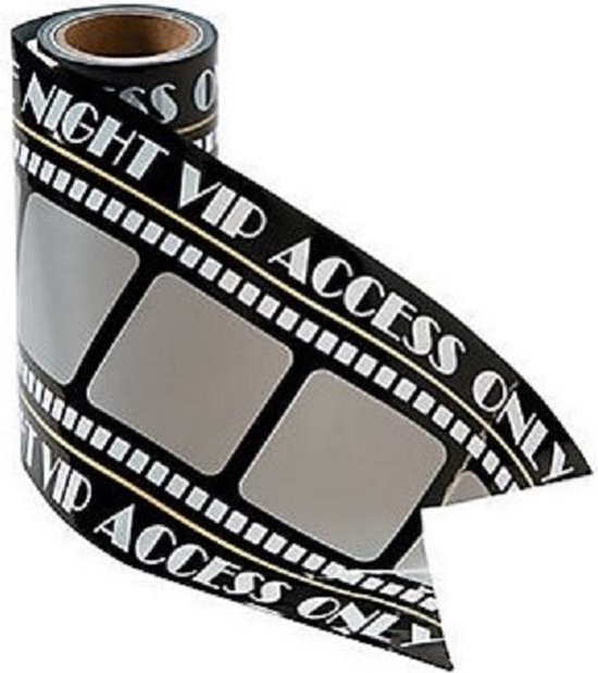 Afzetlint - print van filmrol - 6 meter lang - tape is 7,5 cm breed | bol