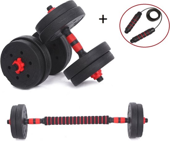 Halter Set 20 kg – Gewichten – Dumbbell Set – Inclusief Halterstang ...