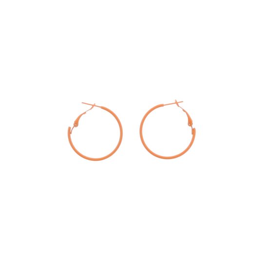 Behave - Oorbellen - Oorringen - Neon - Oranje - 3 cm | bol.com