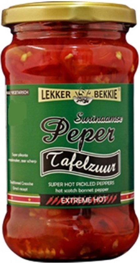 Lekker Bekkie - Surinaamse Peper Tafelzuur - 3 x 290ml | bol