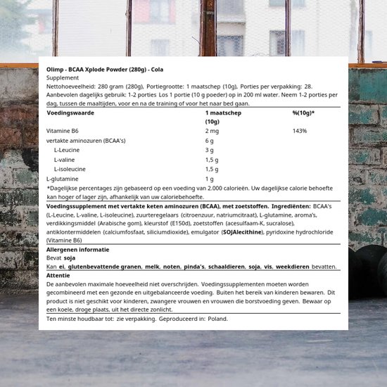 BCAA Xplode Powder (280g) Cola | bol