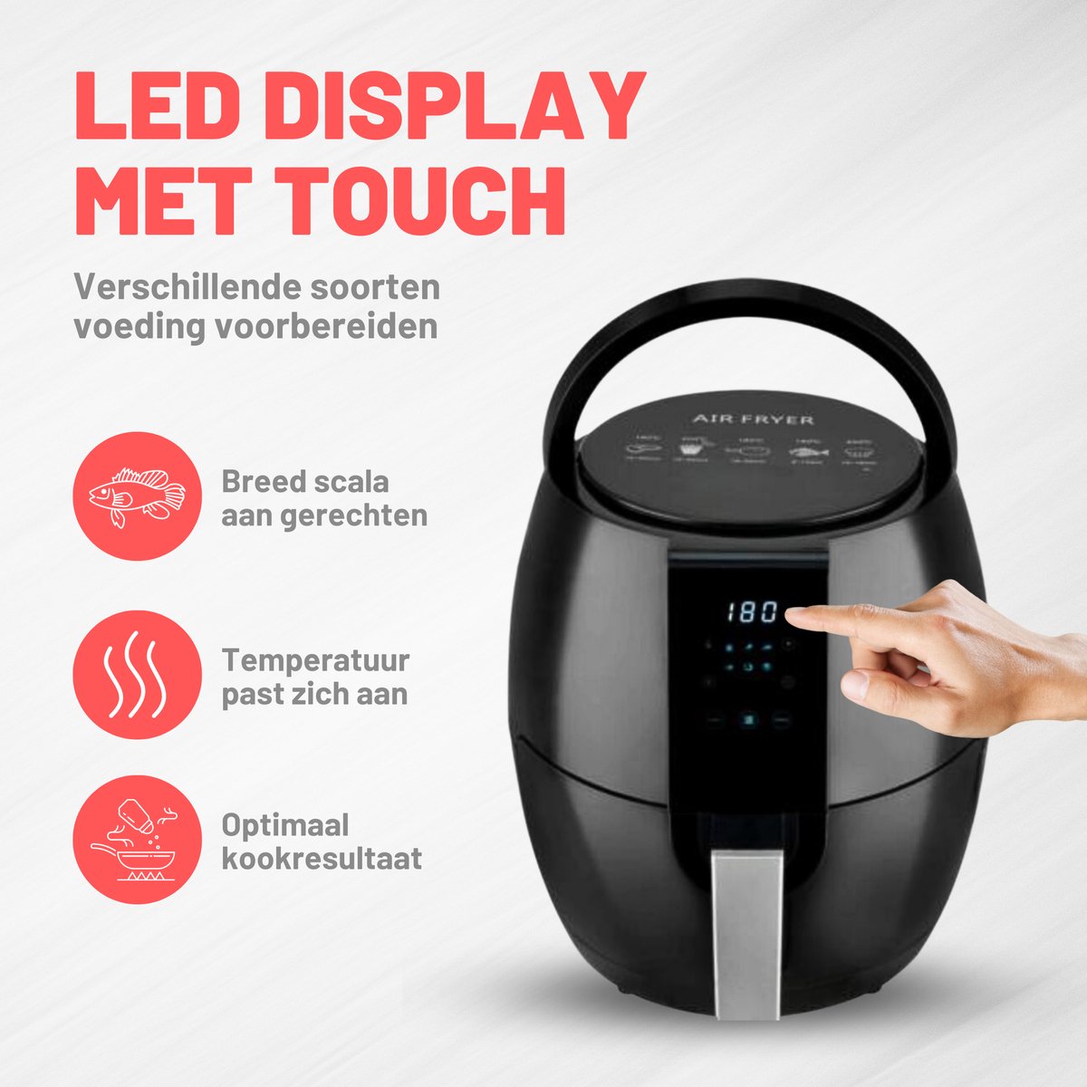 Unilay Airfryer - Heteluchtfriteuse - Airfryers - Heteluchtoven - Oven ...