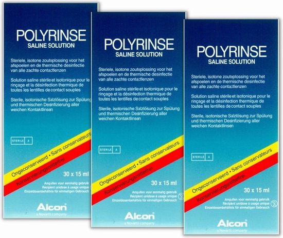 Alcon saline solution - 90 x 15ml - Ampullen - Spoelen van ...