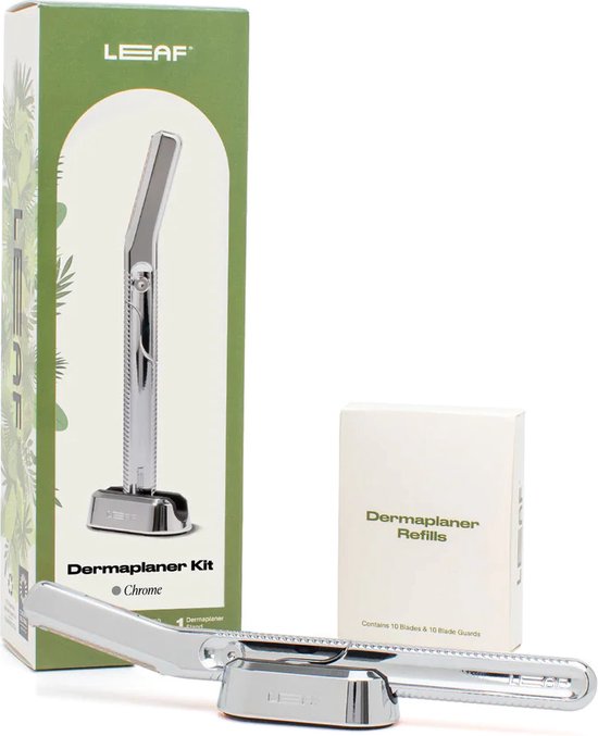 Leaf Dermaplaner Complete Set | Chrome | bol