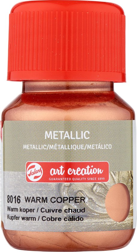 Metallic Verf - 8016 Warm Koper - Art Creation - 30 ml | bol