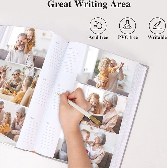 Fotoalbums 10x15 300 Zakken Linnen Frame Cover met Memo Gebieden ...