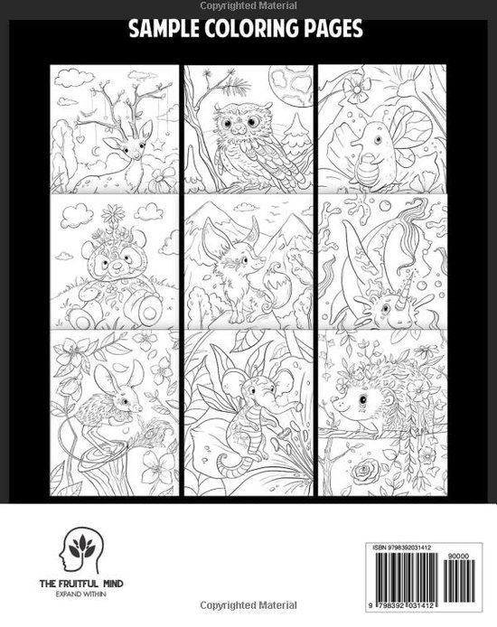 Cute Critters Coloring Book for Adults - Morgana Skye - Kleurboek voor ...