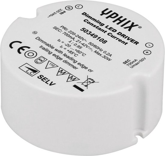 LED Driver 700mA Max. 29W 21-42V dimbaar | bol
