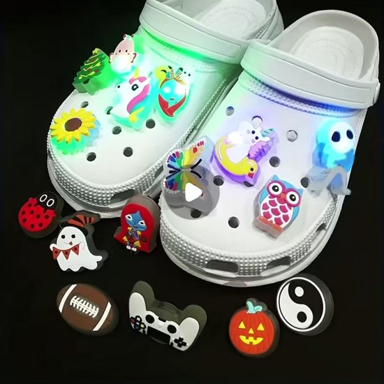 Crocs Led Unicorn - Crocs light - 2 stuks - Crocs Jibbitz - Led lampje ...