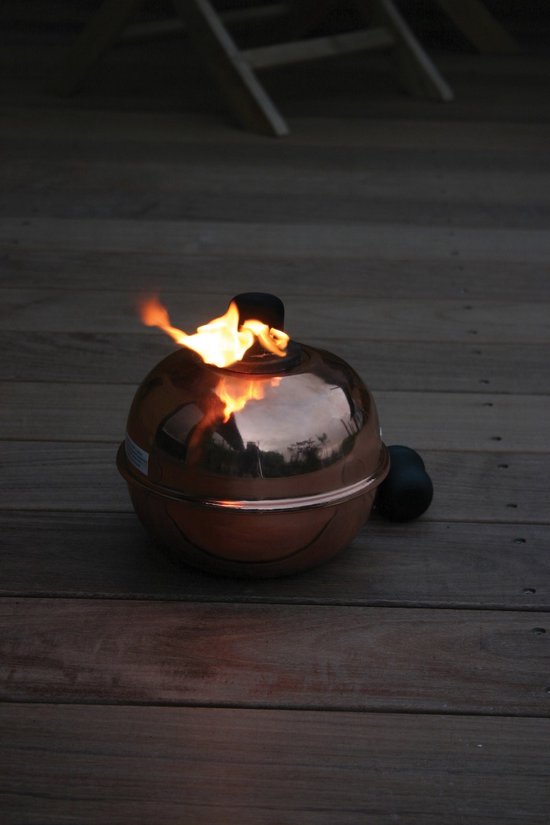 Esschert Design - Olielamp XL - Tuimel toorts - Koper- 20x21cm | bol