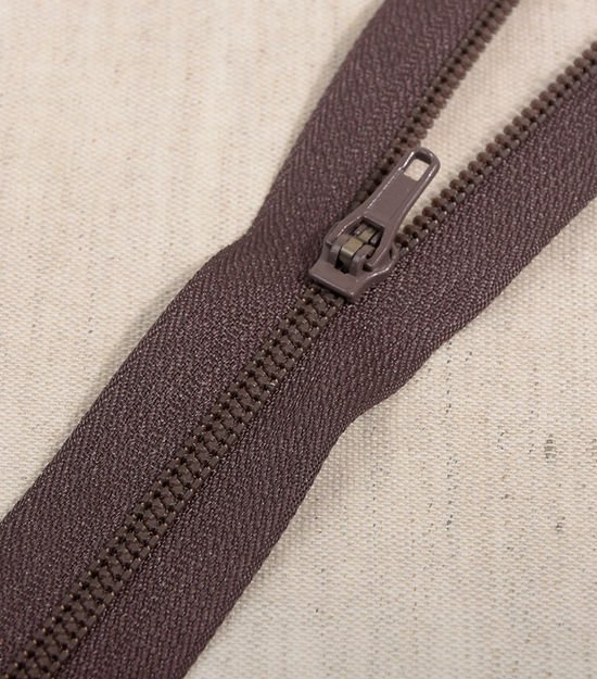 Broekrits polyester stevig kastanje 18cm - niet-deelbare rits | bol