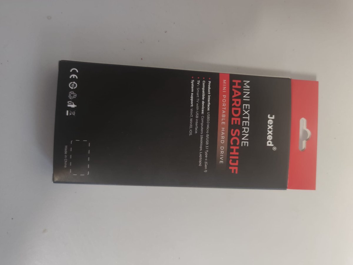 Mini externe harde schijf 2 TB - Mobiele draagbare externe opslag ...