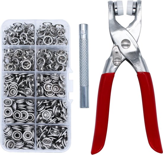 200 Sets Drukknopen, Drukknopenset Met Tang 9,5 mm Niet-Naaibare ...