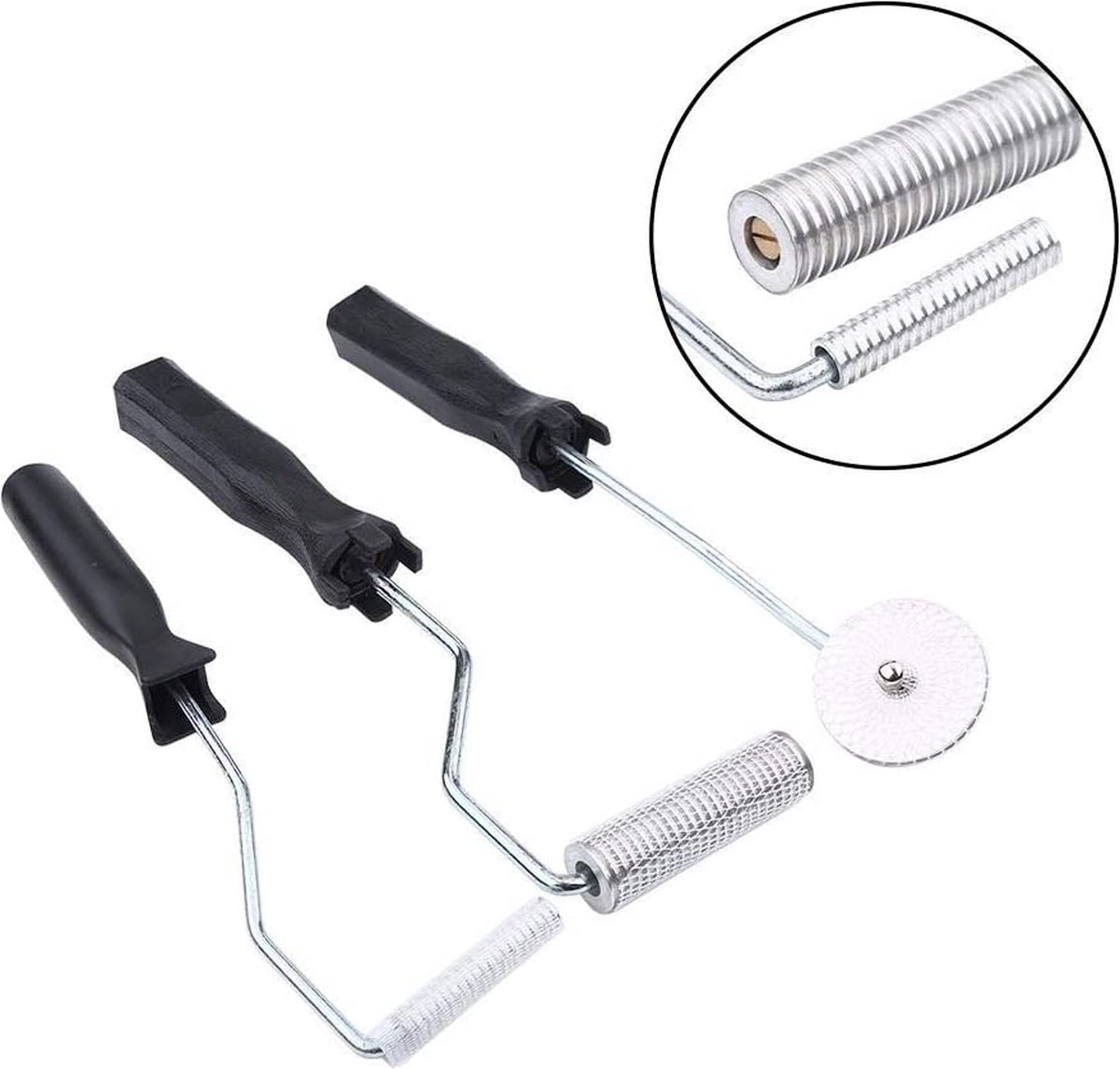 3 stuks glasvezel Roller Tool Kit, lamineren Roller Set, Aluminium ...