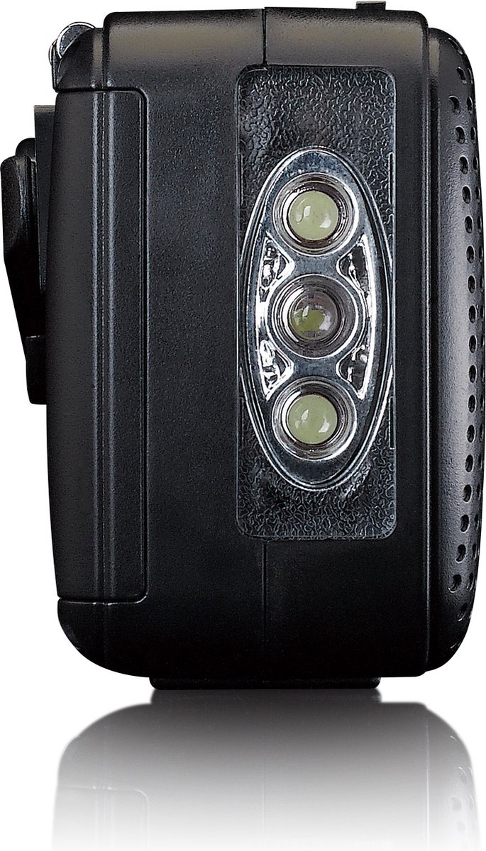 LENCO MCR-112BK - Draagbare opwindbare noodradio, zaklamp en powerbank ...