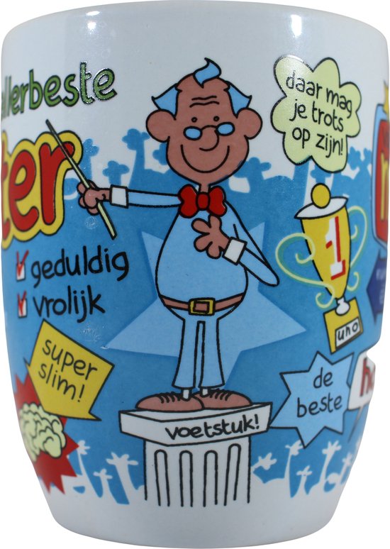 Cartoon beker - Meester | bol