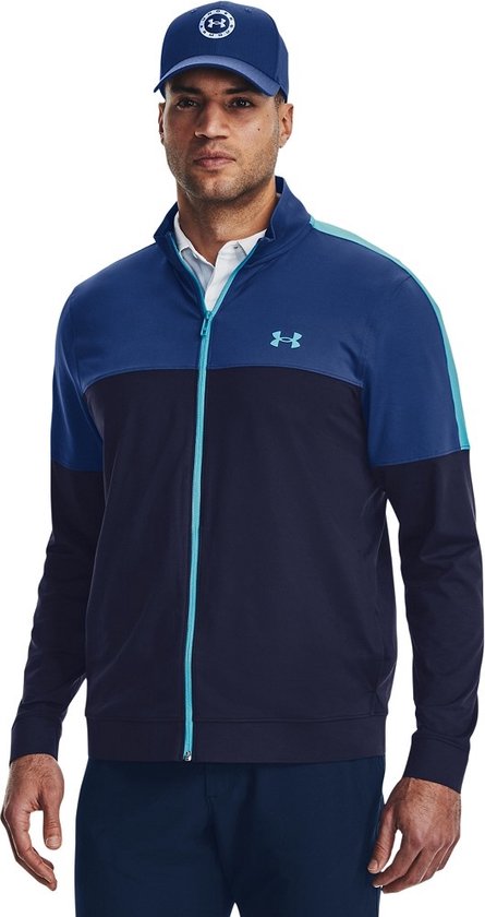 UA Storm Midlayer FZ-Midnight Navy / Blue Mirage / Glacier Blue | bol