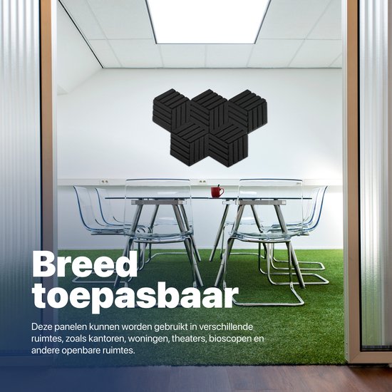 YTB - Luxe Akoestische panelen - Zelfklevende geluidspanelen ...