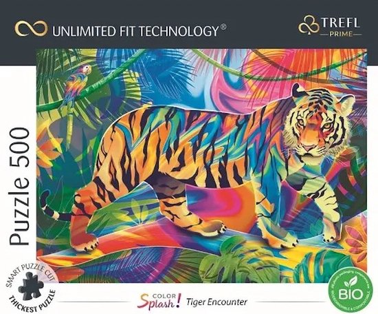 Puzzle Color Splash: Tiger Encounter 500PCS | bol.com