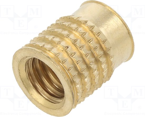 2x Draadbus - M6 - 12.5mm - Messing | bol