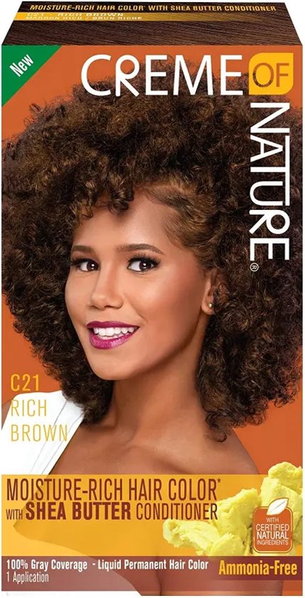 CREME OF NATURE - LIQUID HAIR COLOR RICH BROWN C21 | bol
