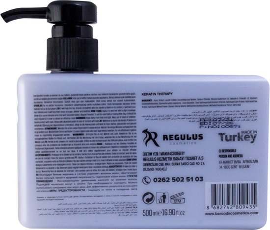 BARCODE - Hair Shampoo - Keratin Therapy - 500ml | bol