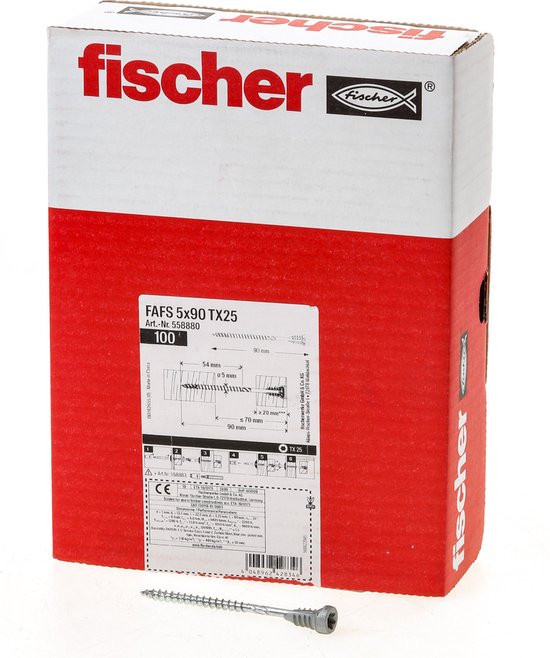 Fischer stelschroef FAFS 5 x 90 TX25 | bol.com