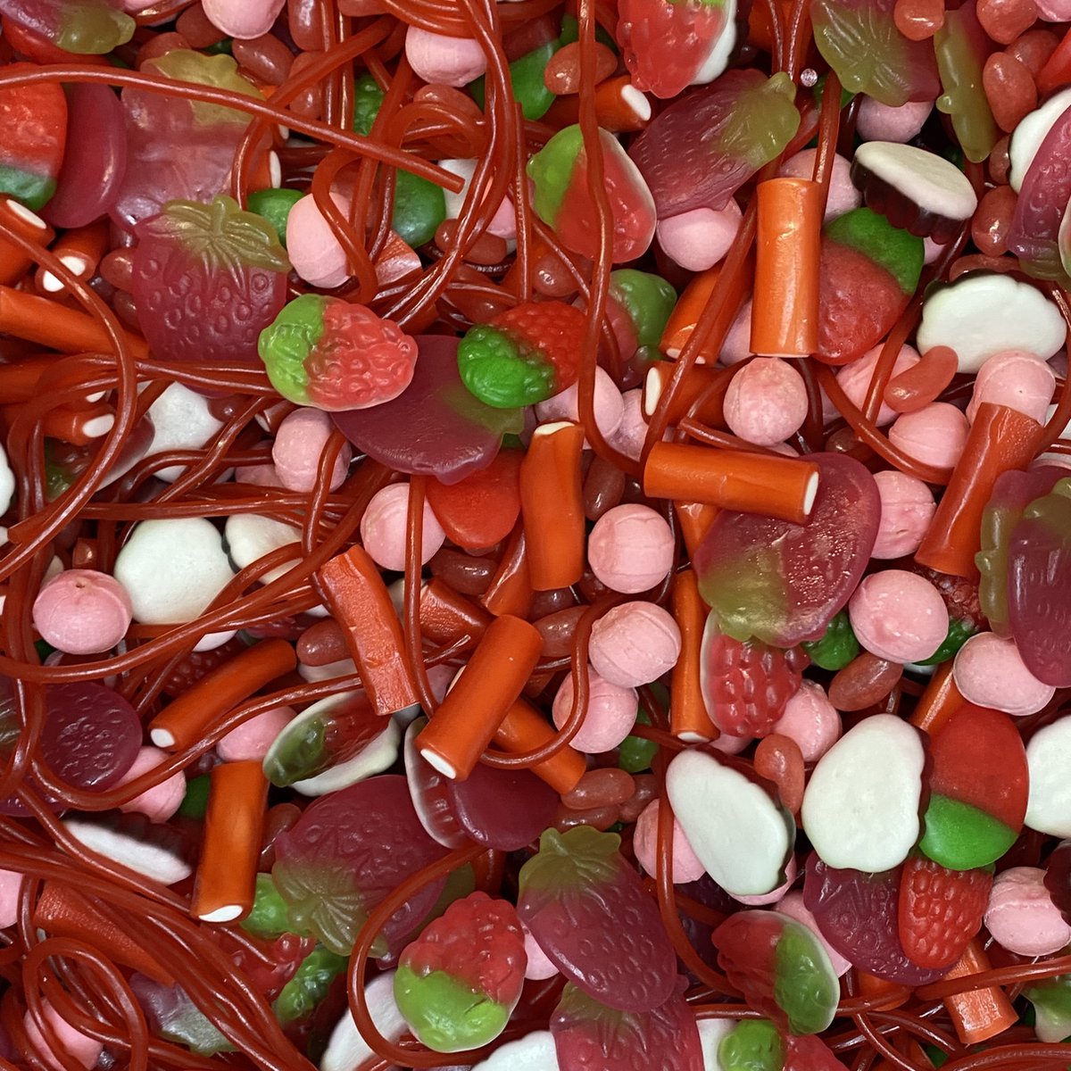 Aardbeien Snoepmix - 500 gram - Snoep - Snoepgoed - Snoeppot ...