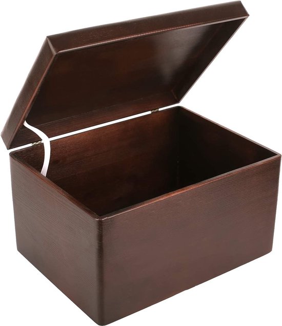 Creative Deco XXL Houten Doos Opbergdoos Bruin | 40 x 30 x 24 cm | met ...