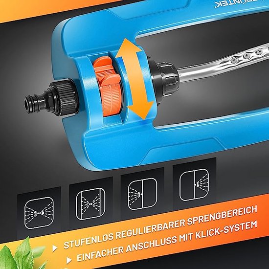 graden rotatiesproeier, irrigatiesysteem, tuinsprankeler, watersproeier ...