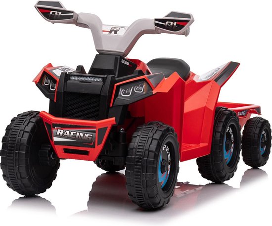 Elektrische Kinderquad Beast - Automatische Rem - 6V - Met Kar - Met ...