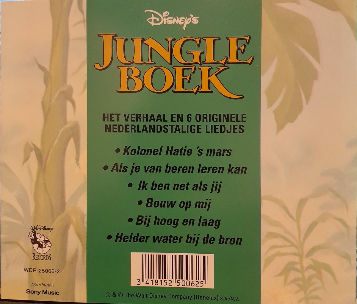 Disney Jungle Boek - Cd Album - Het Verhaal En 6 Originele Liedjes ...