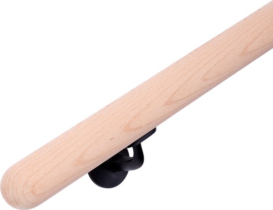 HandyStairs houten trapleuning - ronde leuning Ø 38 mm - massief beuken ...