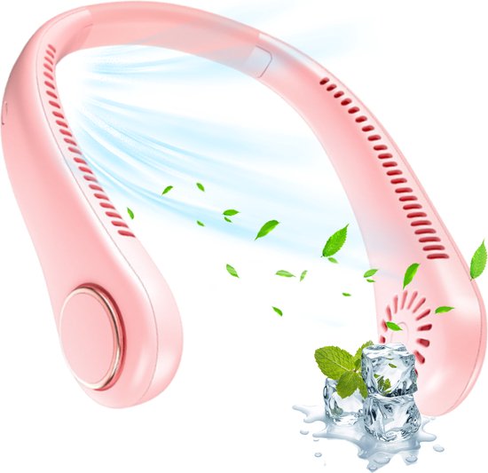 Merdoo Nek Ventilator Usb Oplaadbaar - 3 Standen Mini Hand Ventilator ...