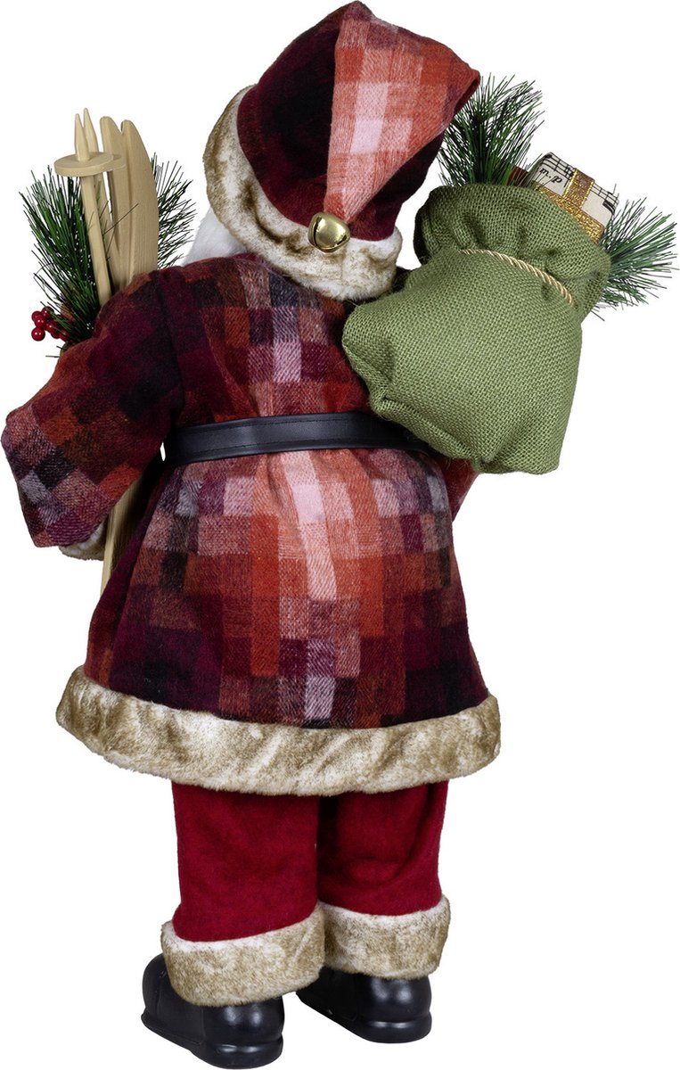 Kerstman decoratie pop Jacob - H60 cm - rood - staand - kerst beeld ...