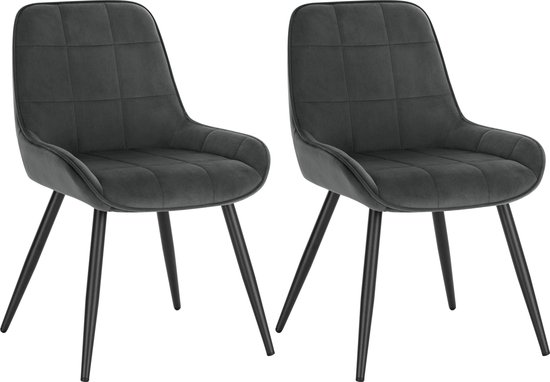 Set van 2 Stoelen - Luxe Eetkamerstoel - Eetkamerstoelen - 2 stoelen ...