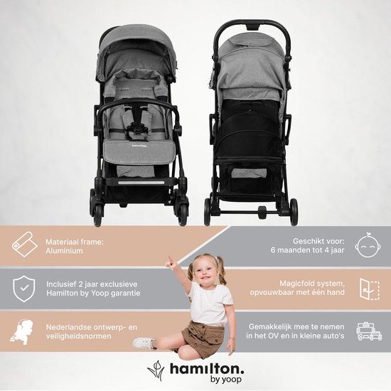Hamilton by Yoop XL Buggy – Nieuw en ruimer 2023 model – Premium ...