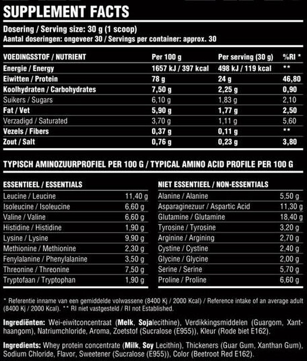 Whey Isolate Milk Strawberry - Whey Isolaat - Whey Isolate | bol
