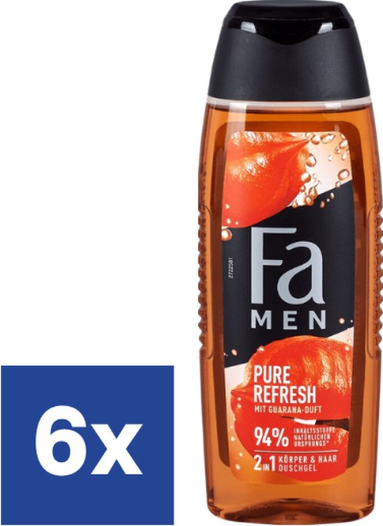 Fa Men Pure Guarana Douchegel - 6 x 250 ml | bol.com