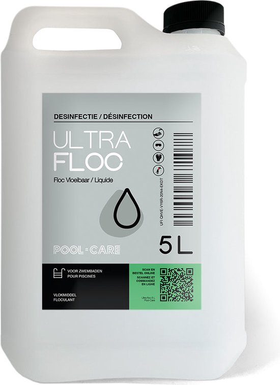 Pool-Care - Ultra Floc 5 l - Vlokkingsmiddel zwembad - Vloeibaar ...