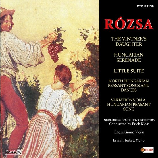 Rózsa: The Vintner's Daughter/Hungarian Serenade/Little Suite/..., Miklos Rozsa | Muziek | bol.com