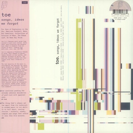 Toe - Songs, Ideas We Forgot (LP), Toe | Muziek | bol
